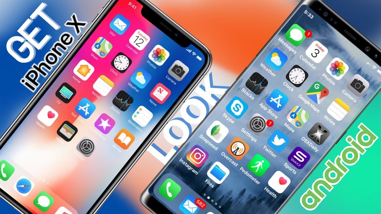 Get iPhone X Features And Look On any Android Device - YouTube