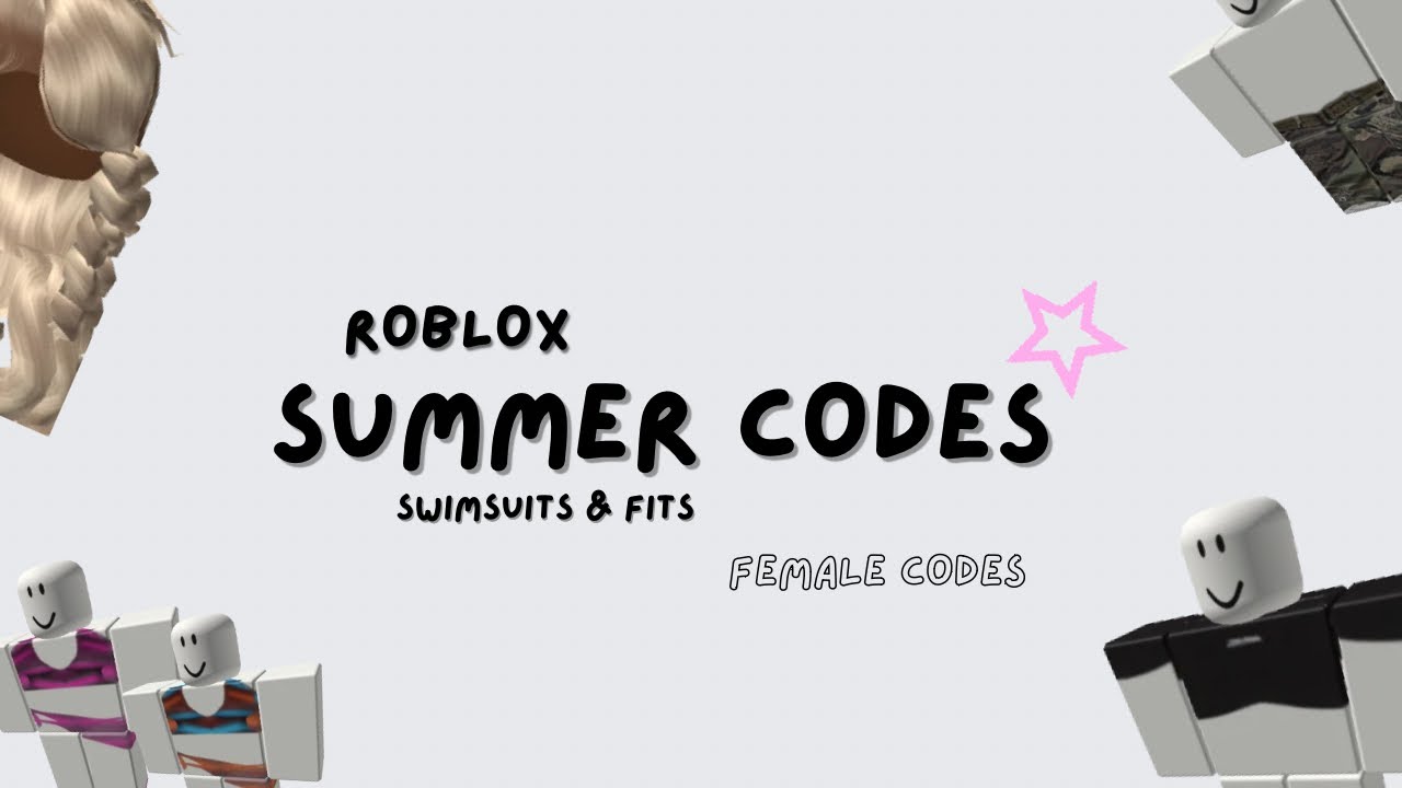 ROBLOX SUMMER OUTFIT CODES | including swimsuits & outfits! | ☀️ - YouTube
