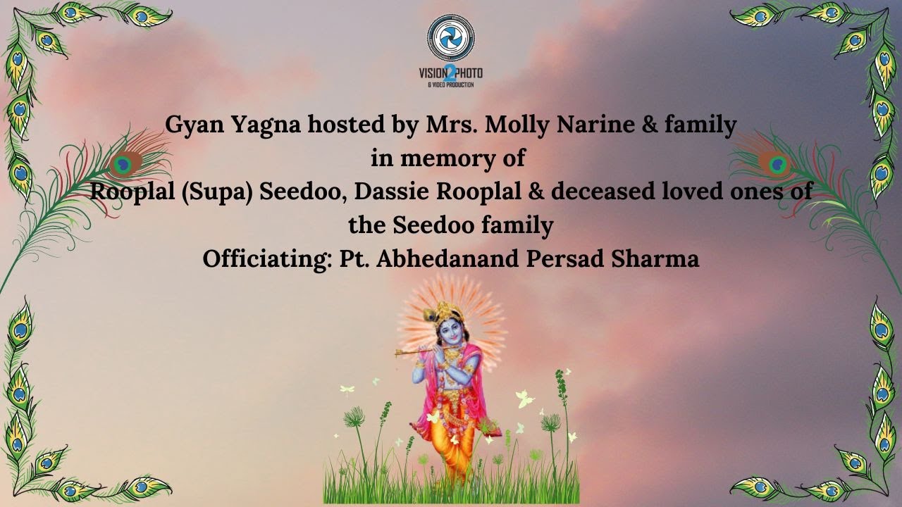 Pt. Abhedanand Persad Sharma Geeta Gyan Yagna. Officiating Pt ...