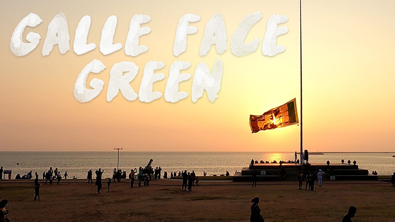 Galle Face Green | Sri Lanka (Cinematic Tour with Flag Ceremony and ...
