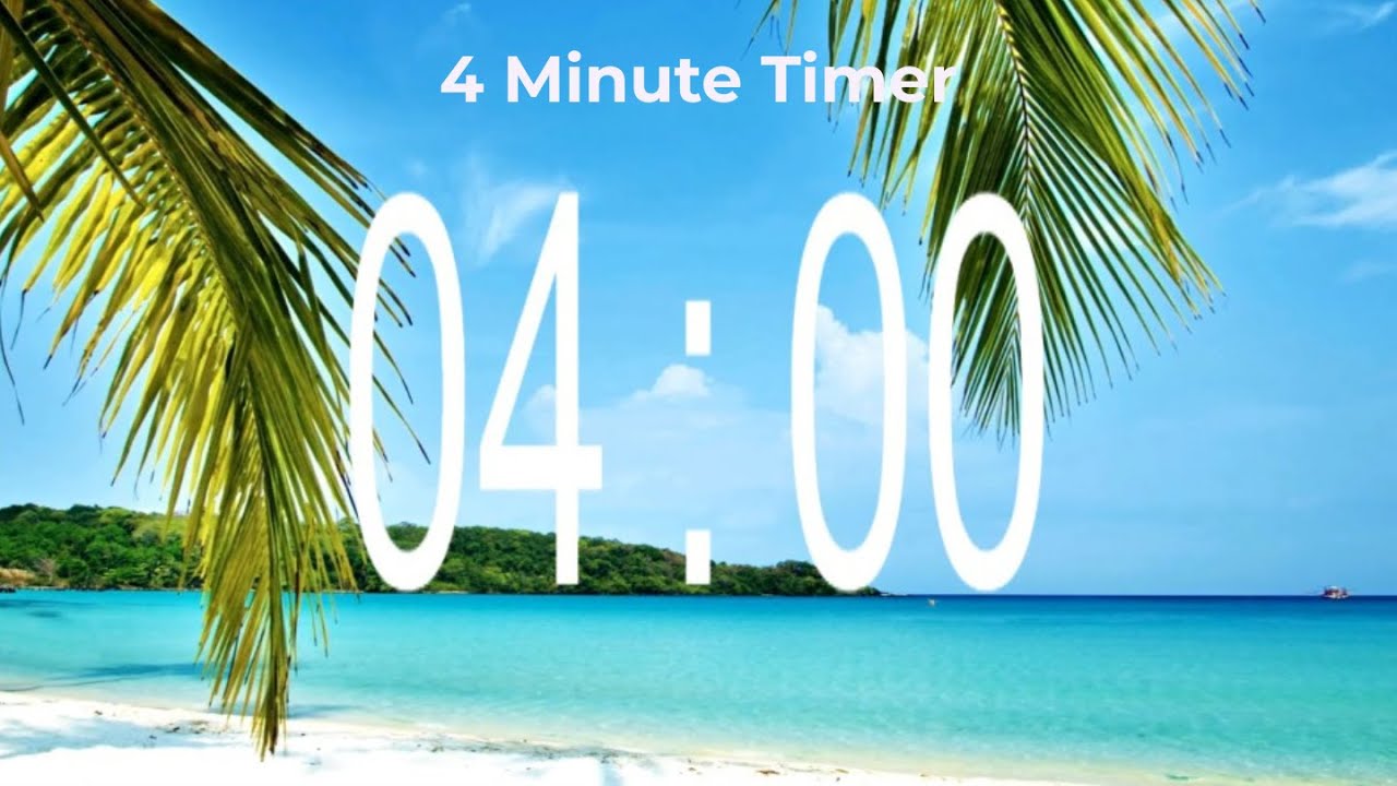 🌞 Summer Vibes 4 Minute Timer with Relaxing Nature Sounds | Focus ...