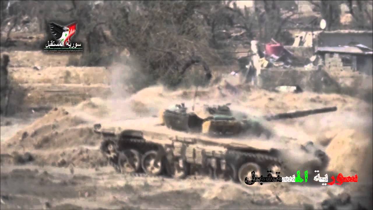 Part 3 - Syrian Army fighting impressively in Jobar battles - tanks and ...