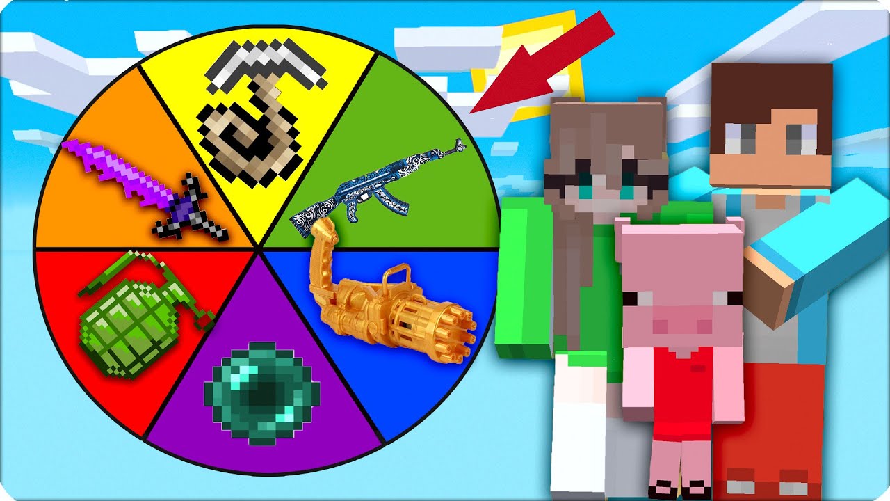 The Wheel of Fortune Weapons in Minecraft! Part 2! - YouTube