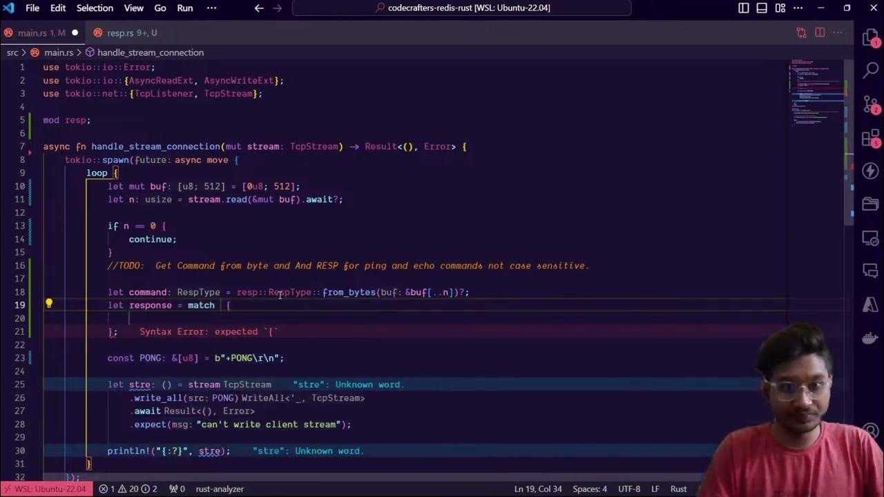 Redis Clone In Rust 🦀 Day 5 Implementing Commands Youtube