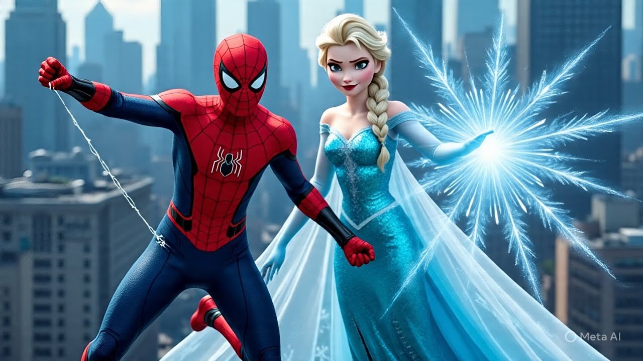 Can Elsa Freeze Spider-Man’s Webs? - YouTube
