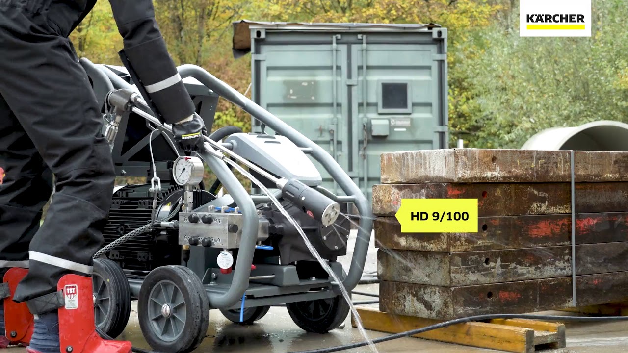 Karcher high pressure cleaner HD 9100 4 Cage Classic - YouTube