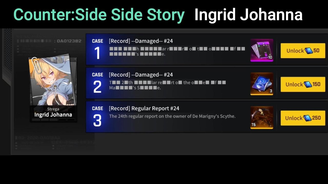 COUNTER : SIDE | Counter Case : Ingrid Johanna - YouTube