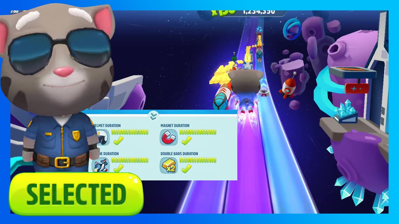 Talking Tom Gold Run: Officer Tom Max Upgrade | The Zas Team - YouTube