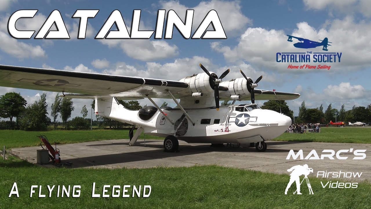 4Kᵁᴴᴰ Catalina G-PBYA Catalina Society BOAC Koksijde 2024 & Sanicole ...