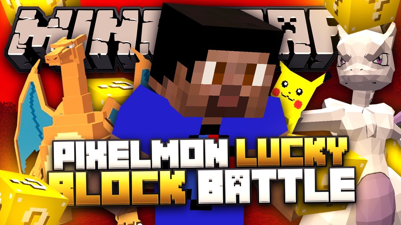 DRAGONITE OP! - PIXELMON LUCKY BLOCK BATTLE - Minecraft Pixelmon Mod ...