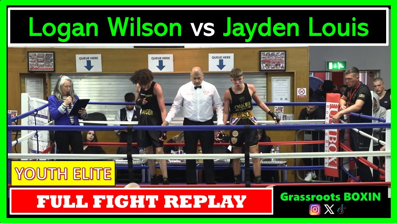 Logan Wilson vs Jayden Louis - FULL FIGHT - Guildford City Boxing Home Show (23/03/25) - YouTube