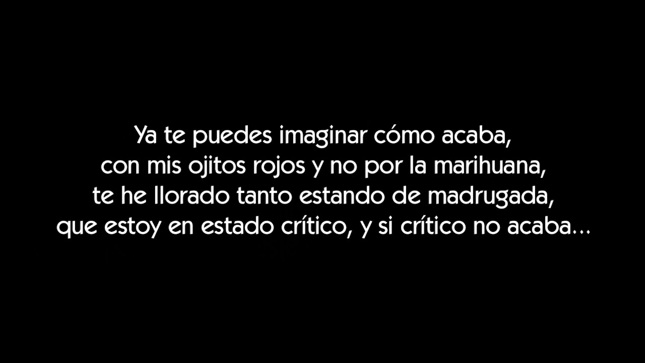 UPH - ESTADO CRITICO [LETRA] - YouTube