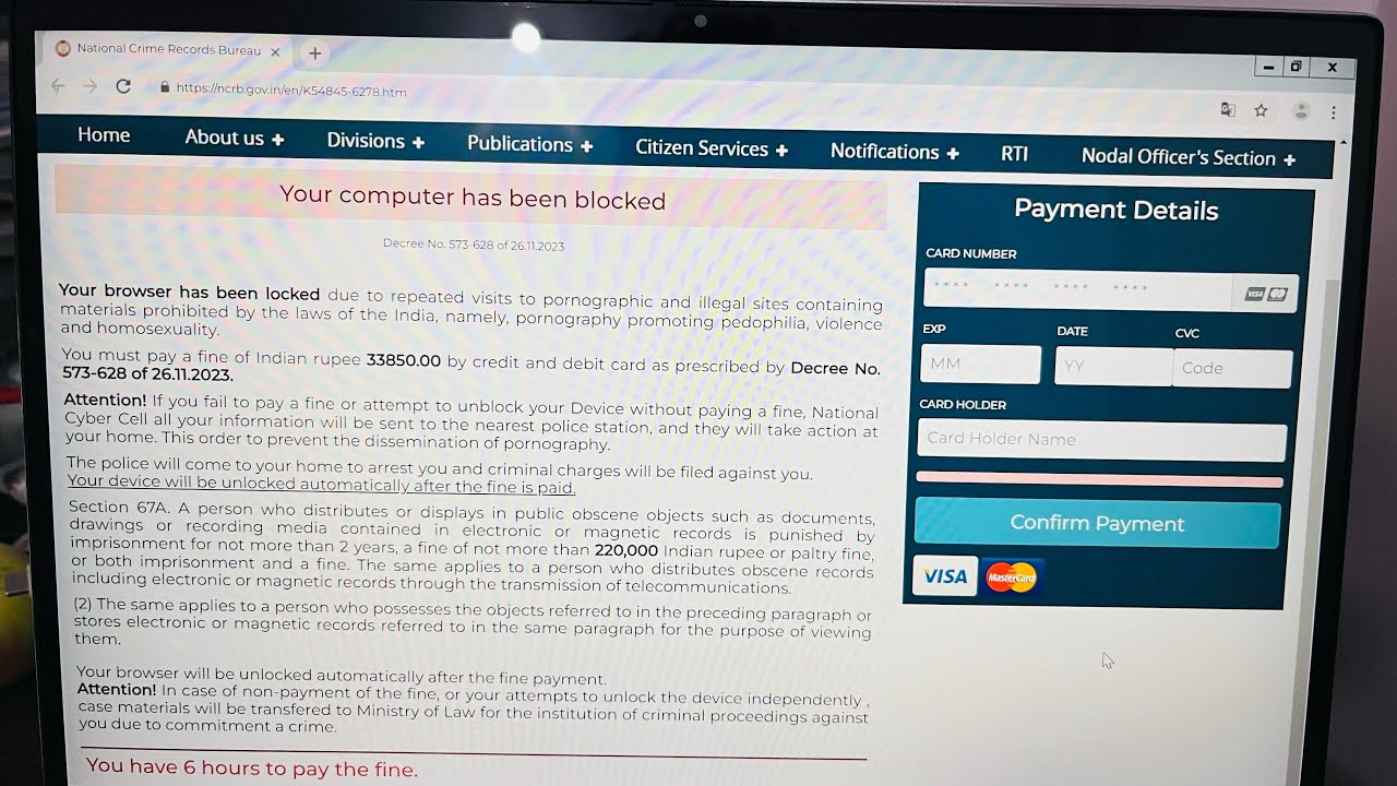 Your computer is blocked 🚫 Be aware of this scam - YouTube