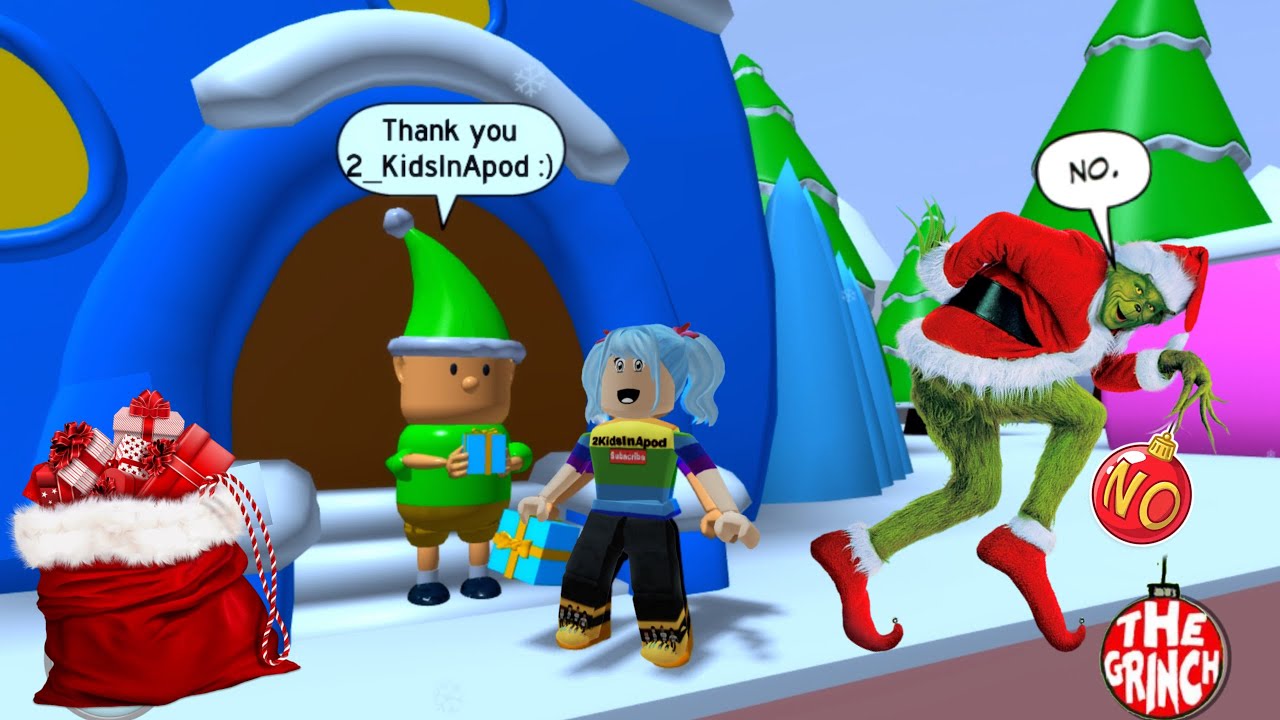 [🎄CHRISTMAS] Escape The Grinch Obby! Roblox Gameplay Walkthrough [4K ...