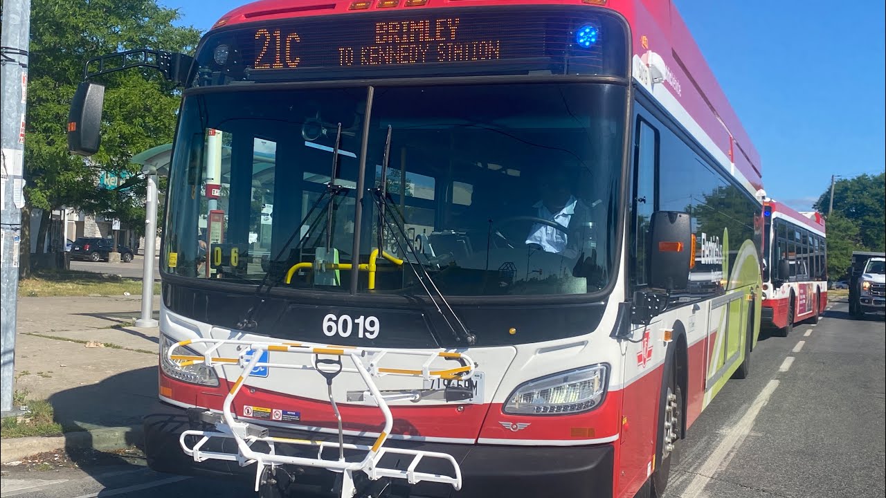 TTC 2024 New Flyer XE40 NG #6019 | 21C Brimley - YouTube
