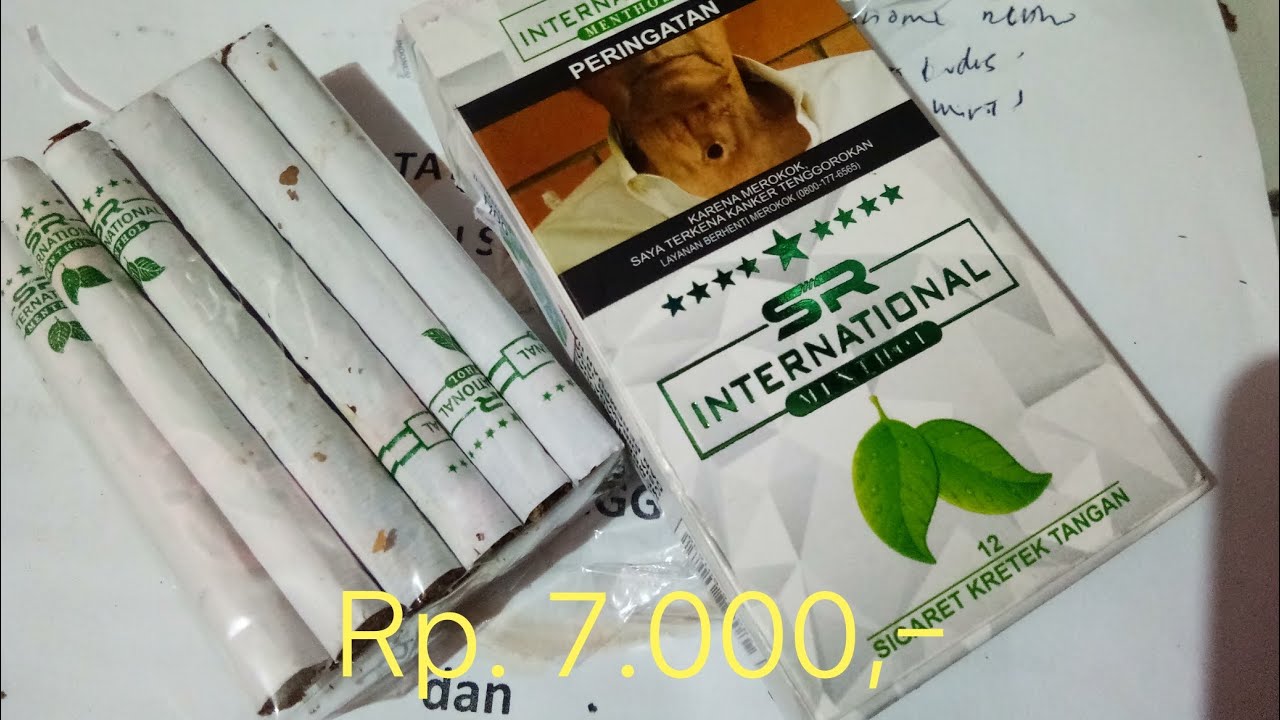 Rokok Kretek SR International Menthol Seharga 7 Ribu Rupiah Produksi ...