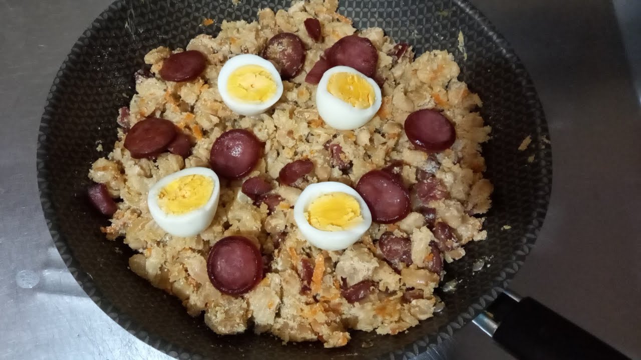 Farofa de Feijão Branco Recheada - Saborosa e Deliciosa!! - YouTube