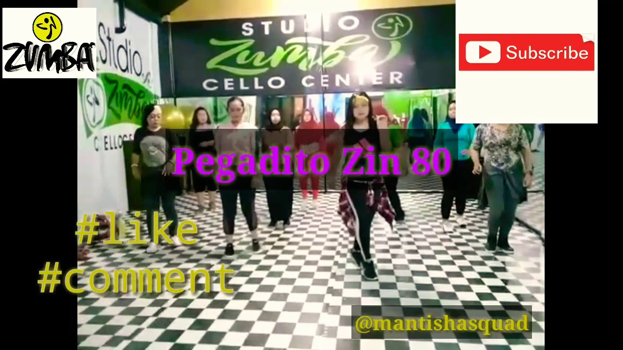 Pegadito zin 80,zumba class - YouTube