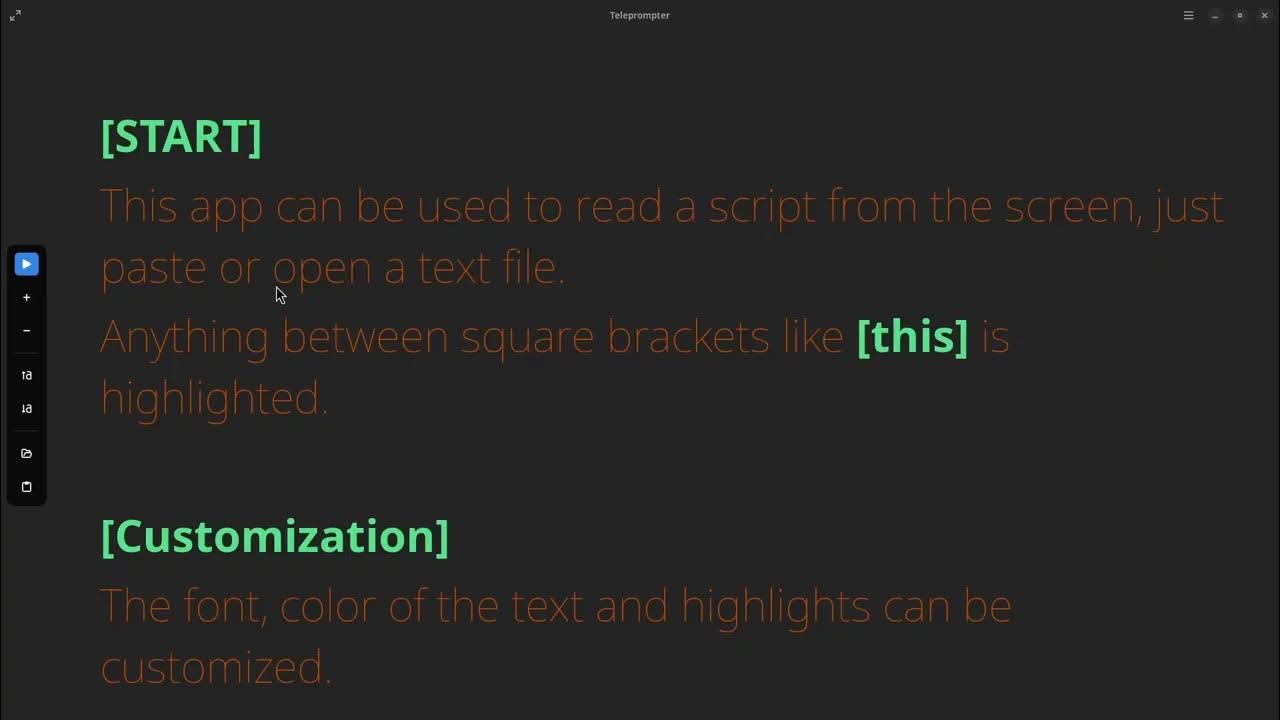 Teleprompter Scrolling Text By Nokse22 - YouTube