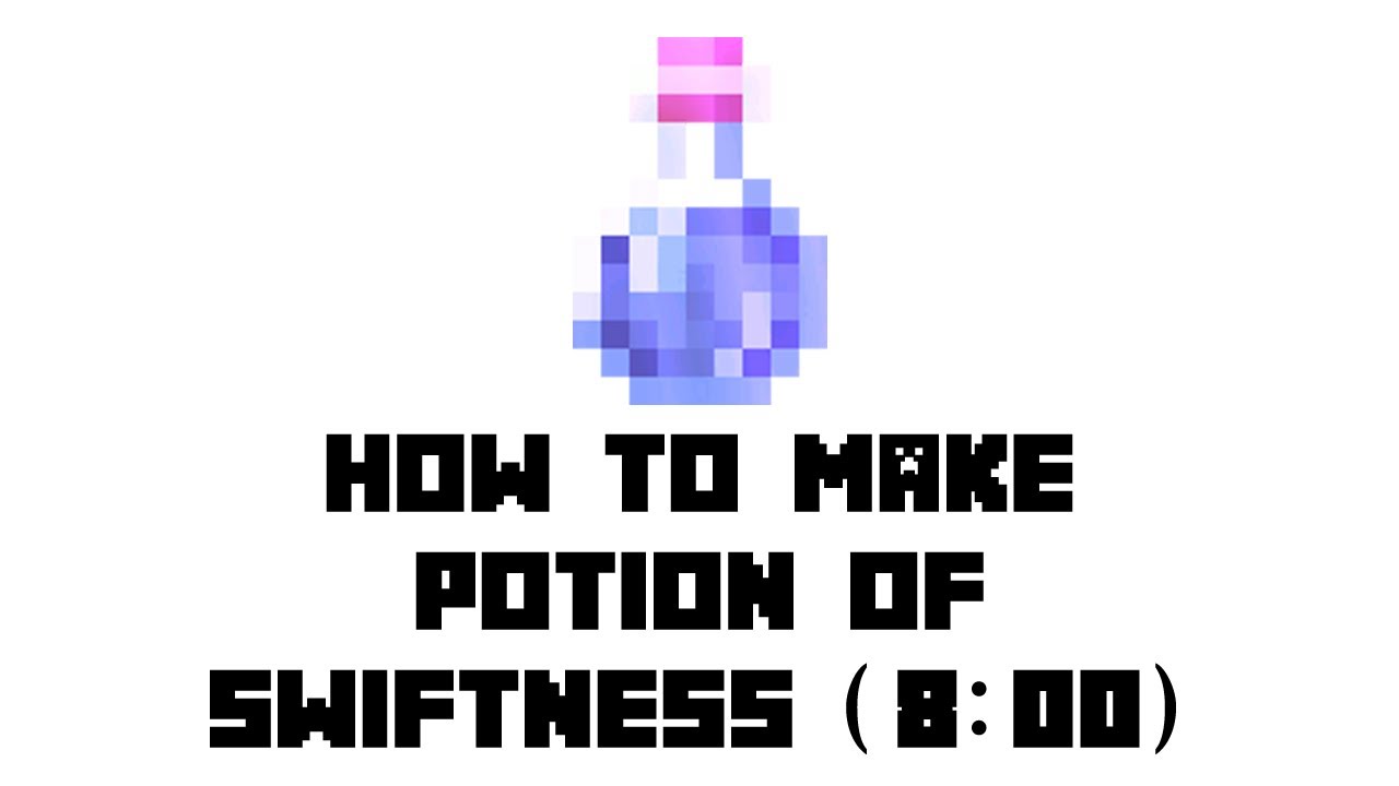 Minecraft: How to Make Potion of Swiftness(8:00) - YouTube
