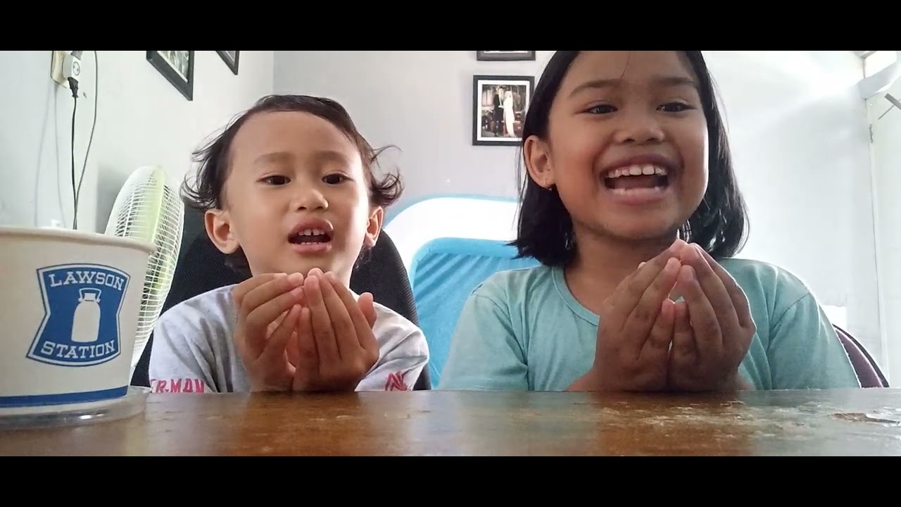 Fafa kids makan Mukbang Korea, buka puasa - YouTube