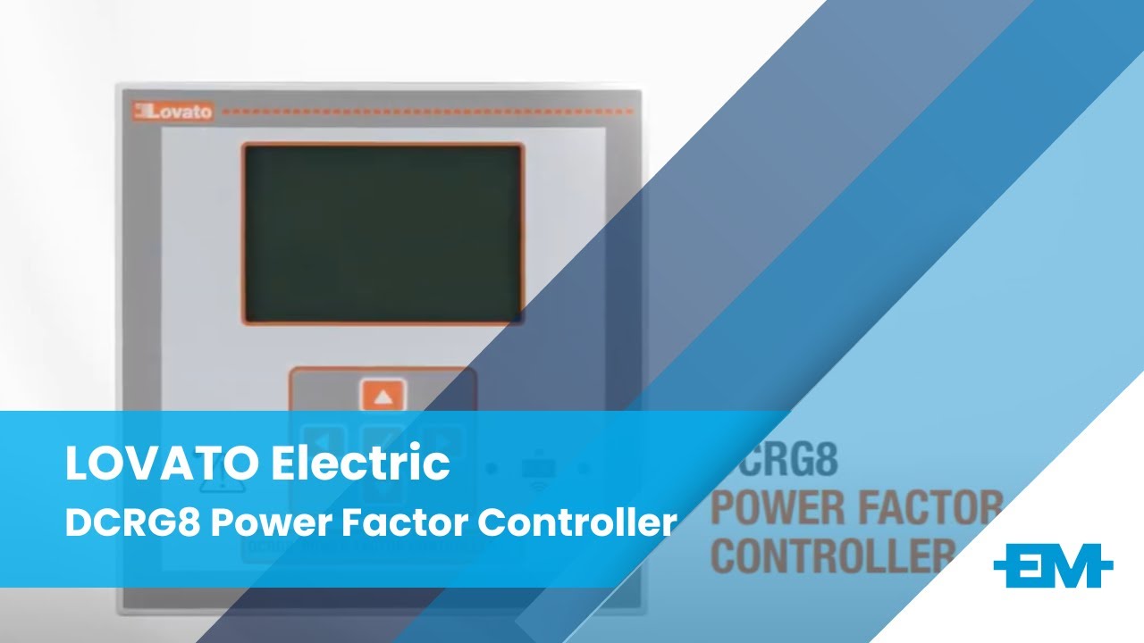 LOVATO Electric DCRG8 power factor controller - YouTube