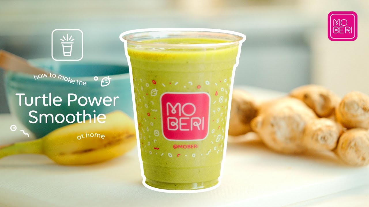 How to make the Perfect Kale & Mango Smoothie, Turtle Power | Moberi At ...