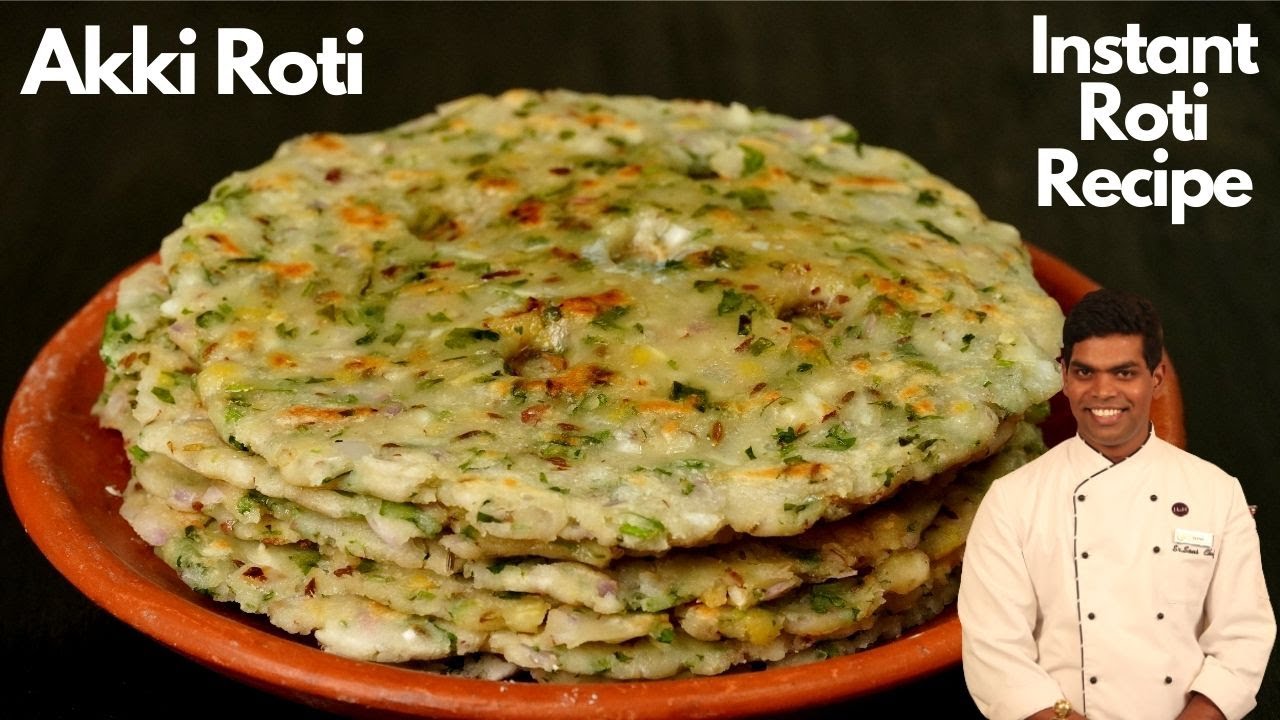 Akki Roti Recipe in Tamil | How to Make Akki Roti | Rice Flour Roti ...