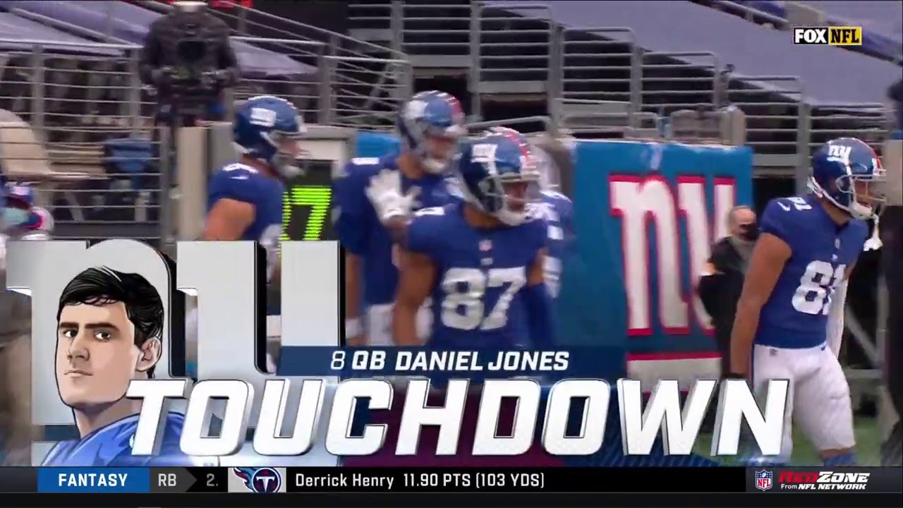 Daniel Jones 34 Yard Touchdown Run | NFL Week 10 - YouTube