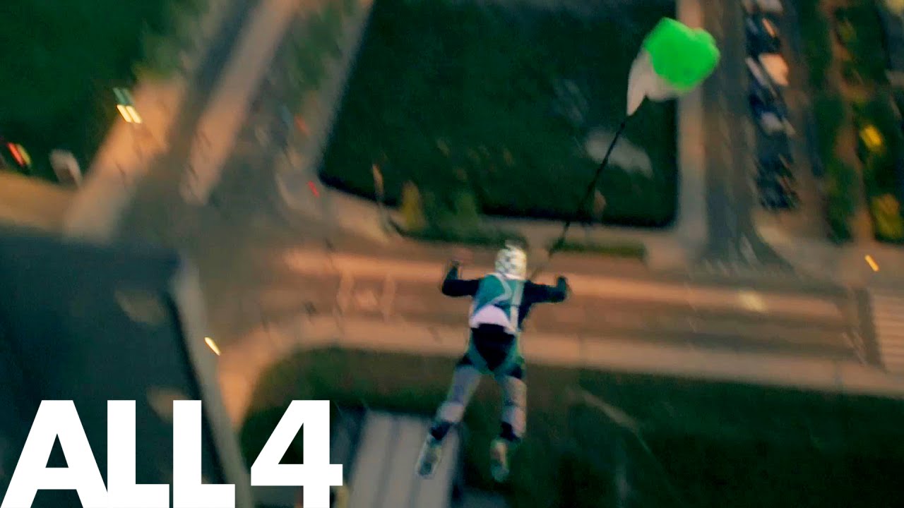 Urban BASE jumping in London | Over The Edge - YouTube