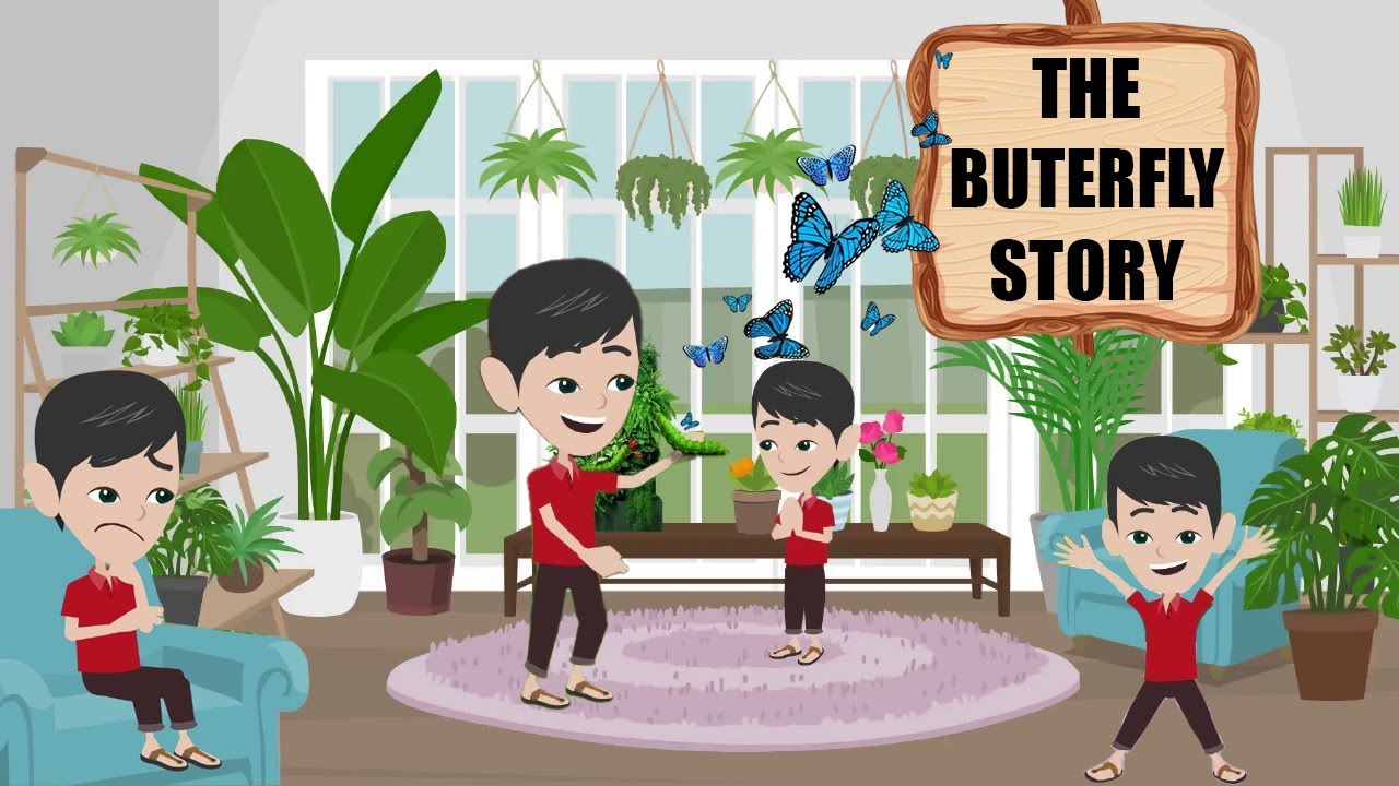 THE BUTTERFLY STORY|Kids Stories|Englush Stories|Bedtime Stories|KAFU ...