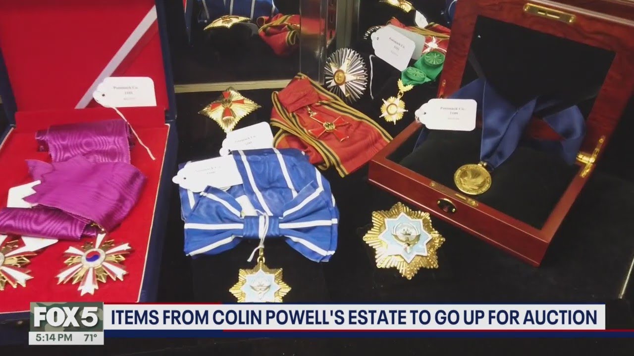 Nearly 400 items from Colin Powell’s estate go up for auction | FOX 5 ...