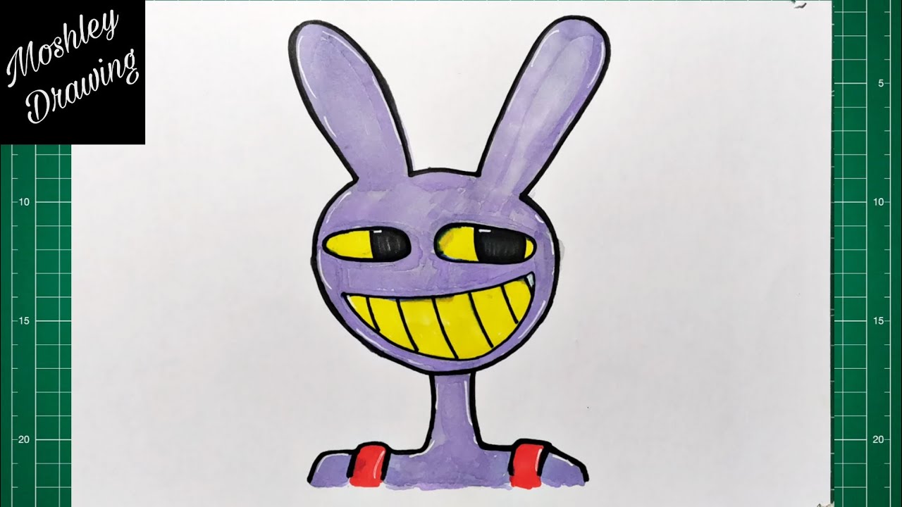 How to Draw Jax Face - The Amazing Digital Circus - YouTube