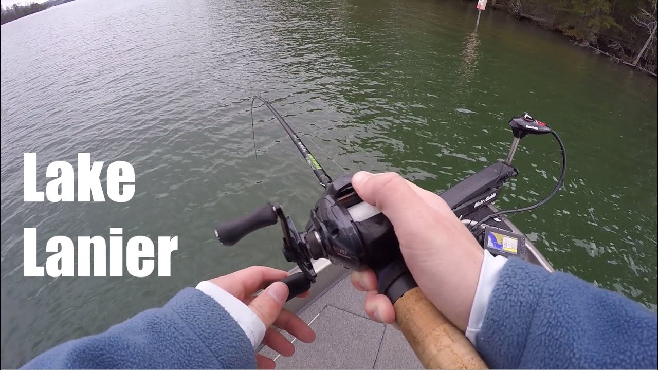 Early Spring Bass Fishing on Lake Lanier - YouTube