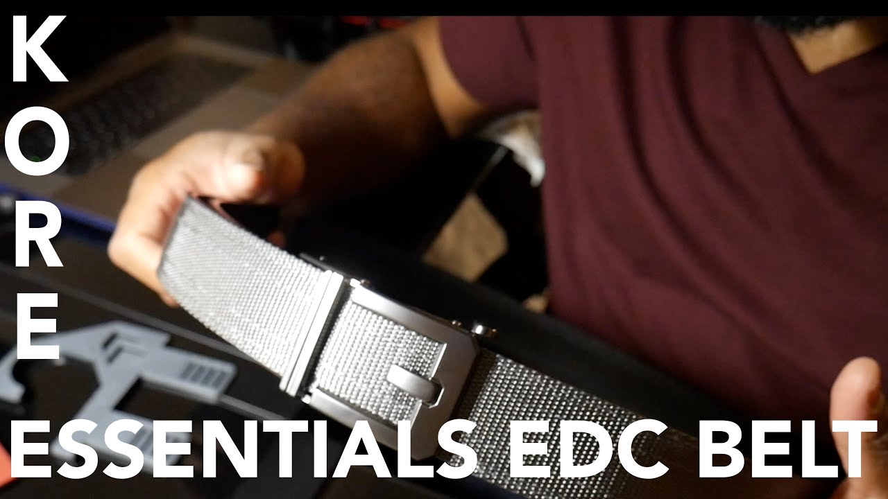KORE ESSENTIALS EDC BELT & X3 BELT BUCKLE REVIEW - YouTube