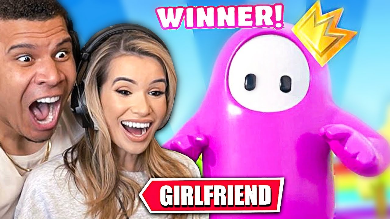 getting my girlfriend her FIRST win in FALL GUYS! - YouTube