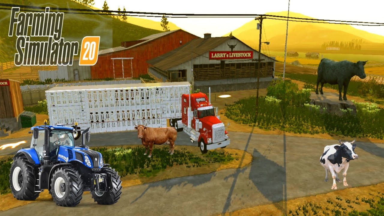 Cow's Transport Grass clating | farming simulator 20 | FS 20 ...