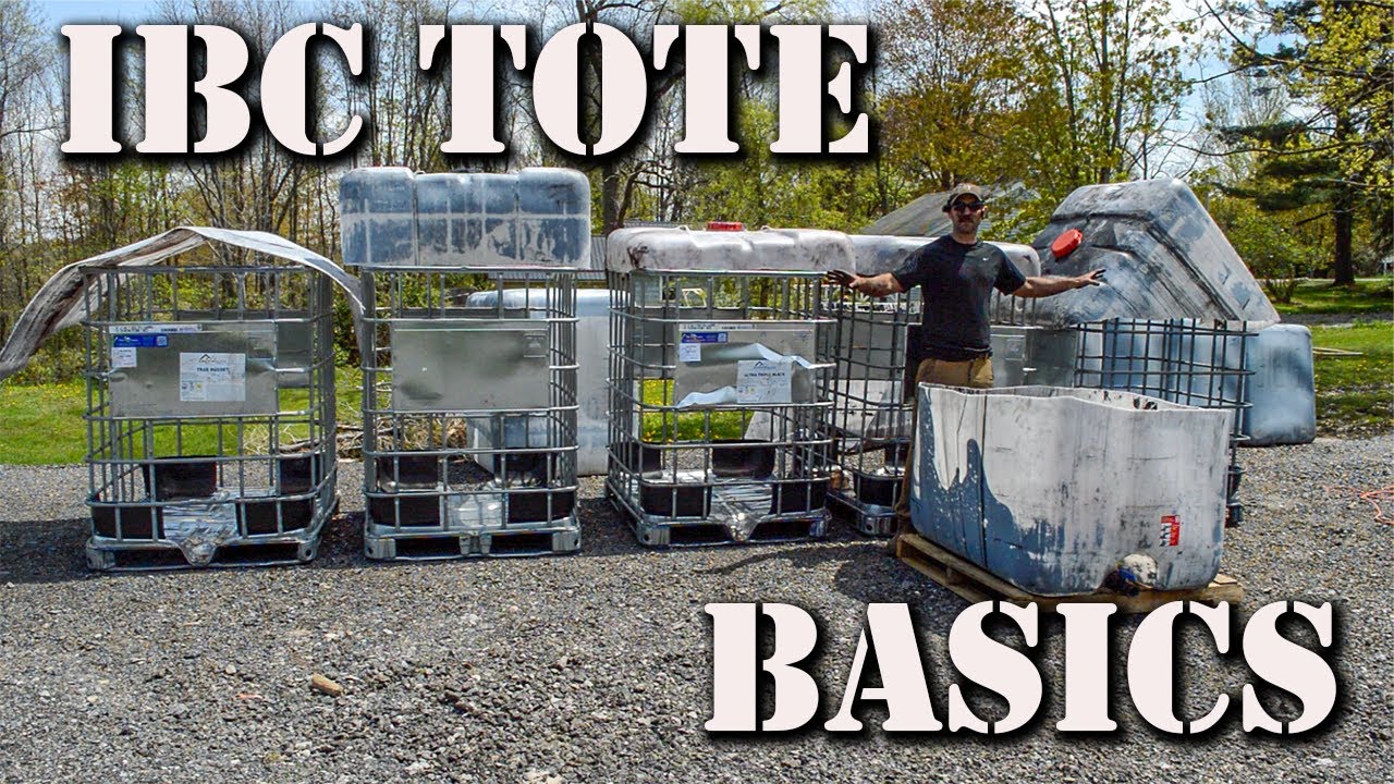 How to Keep Your Firewood Dry For Free - IBC Totes - YouTube