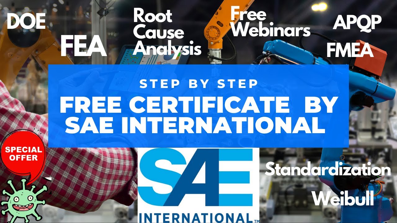 Free SAE International certificate courses | 2020 pandemic Special ...