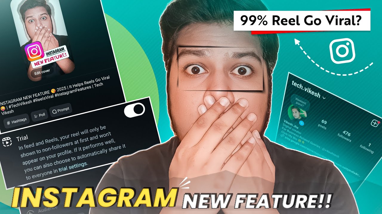 99% Reels Go Viral? 🤫 | Instagram Trial Option Kya Hai | How To Use ...