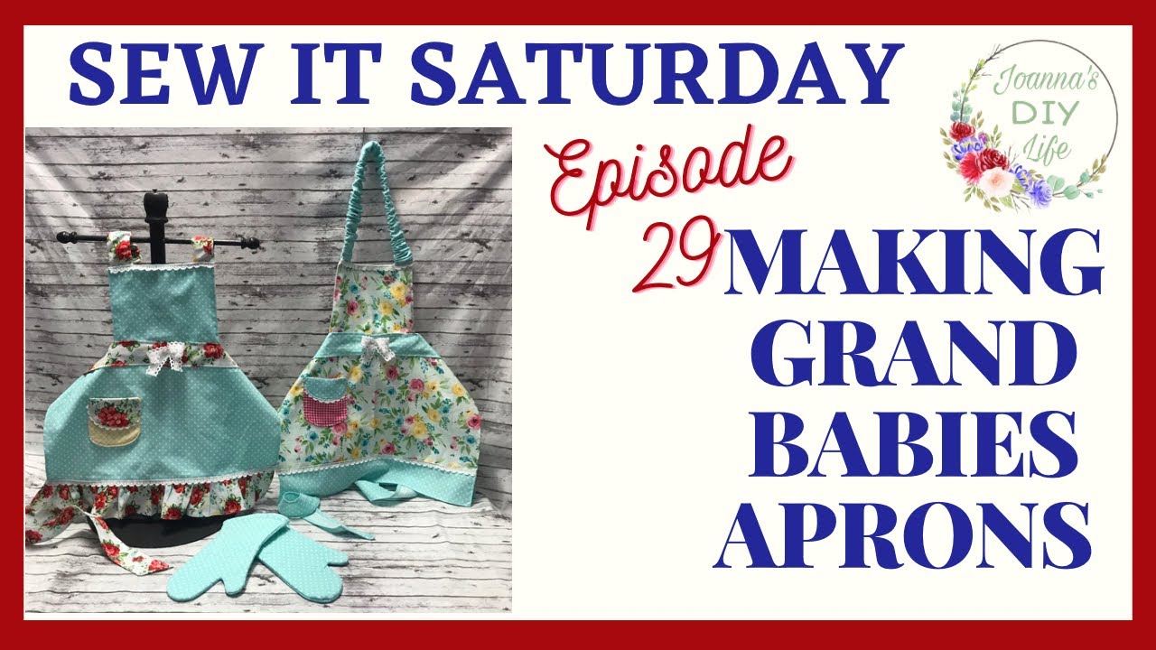 MAKING GRAND BABIES APRONS PIONEER WOMAN STYLE! TODDLER APRON - YouTube