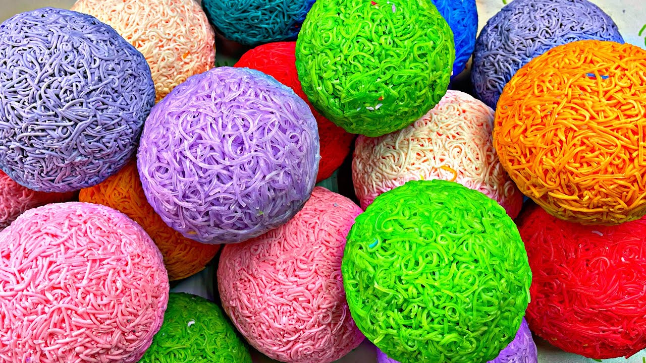 Large soap balls. - YouTube