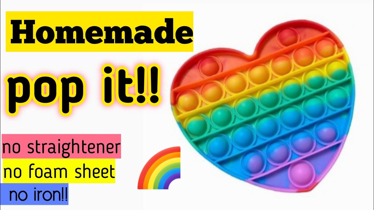 Diy pop it fidget toy|Homemade pop it|How to make pop it at home|Diy ...