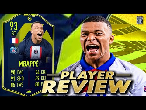 93 LIGUE 1 PLAYER OF THE MONTH MBAPPE REVIEW! POTM MBAPPE - FIFA 23 ...