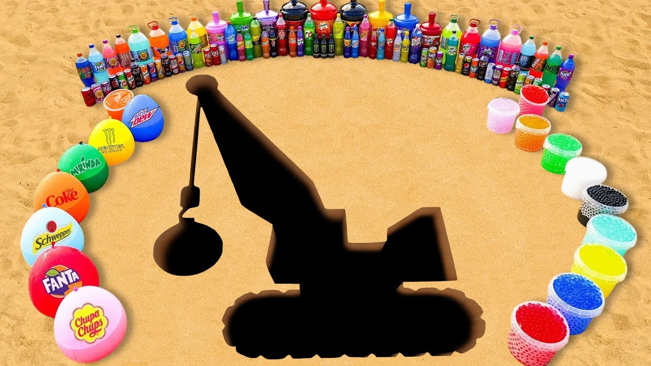 How to Make Demolition Excavator with Orbeez, Big Balloons Soda ...