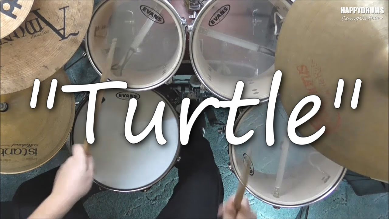 Drum Solo For Beginners "Turtle" - Happydrums Compilation - YouTube