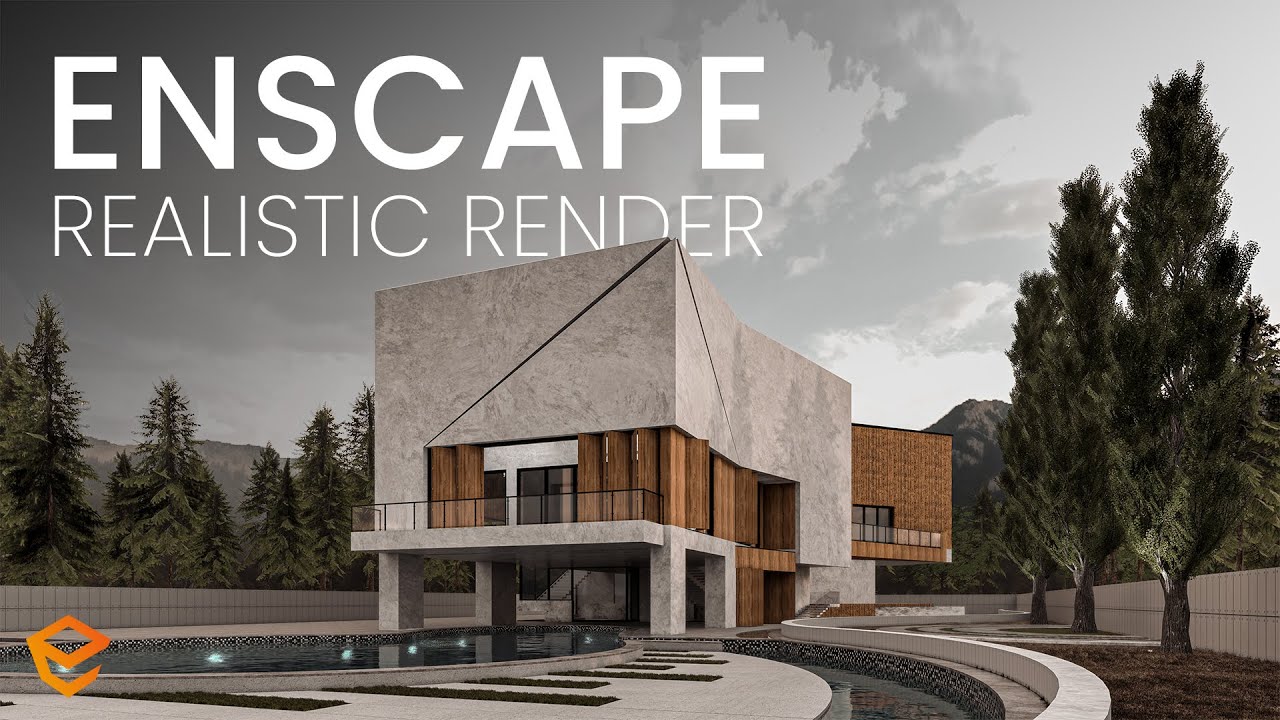 ENSCAPE FOR SKETCHUP - PRACTICE 07 [ Modern House ] - YouTube