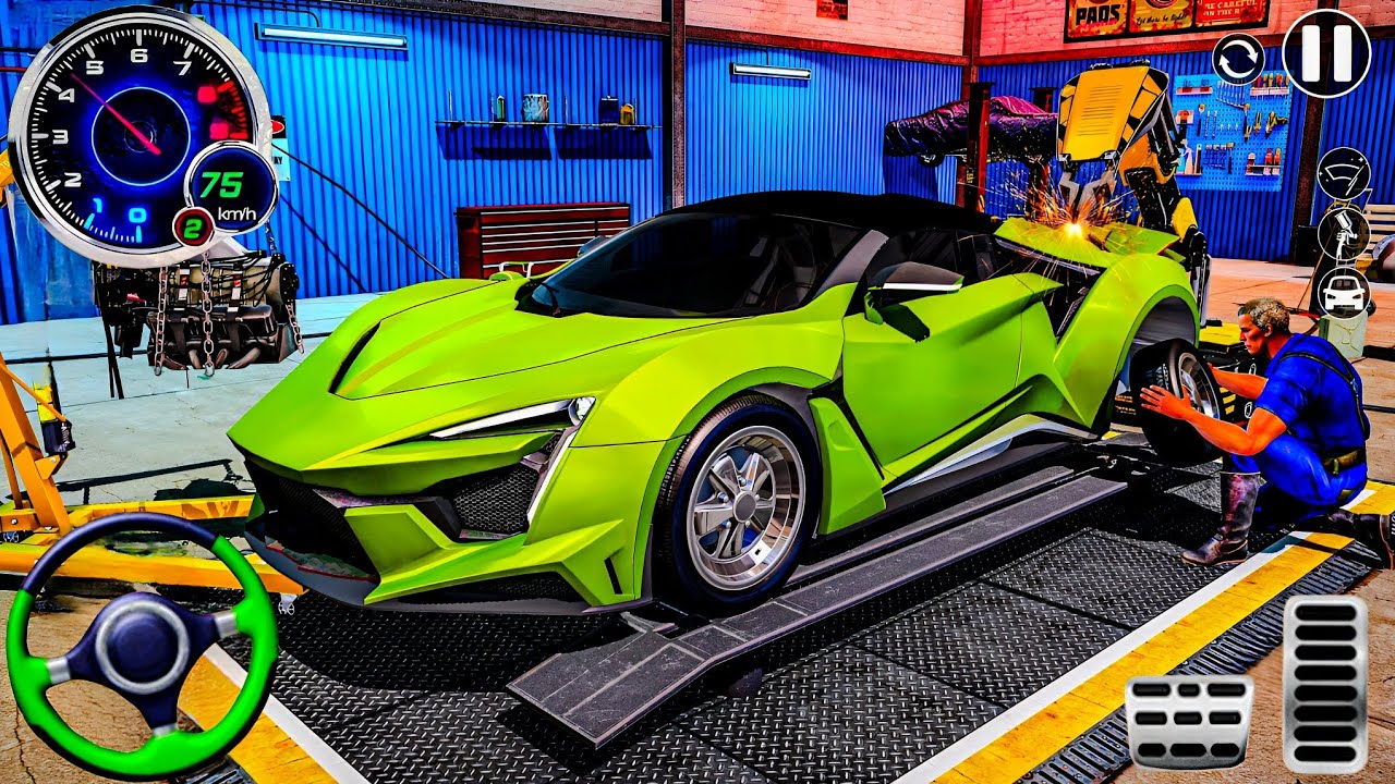 Car Wash Service Workshop Simulator - Smart Gas Mechanic Station ...