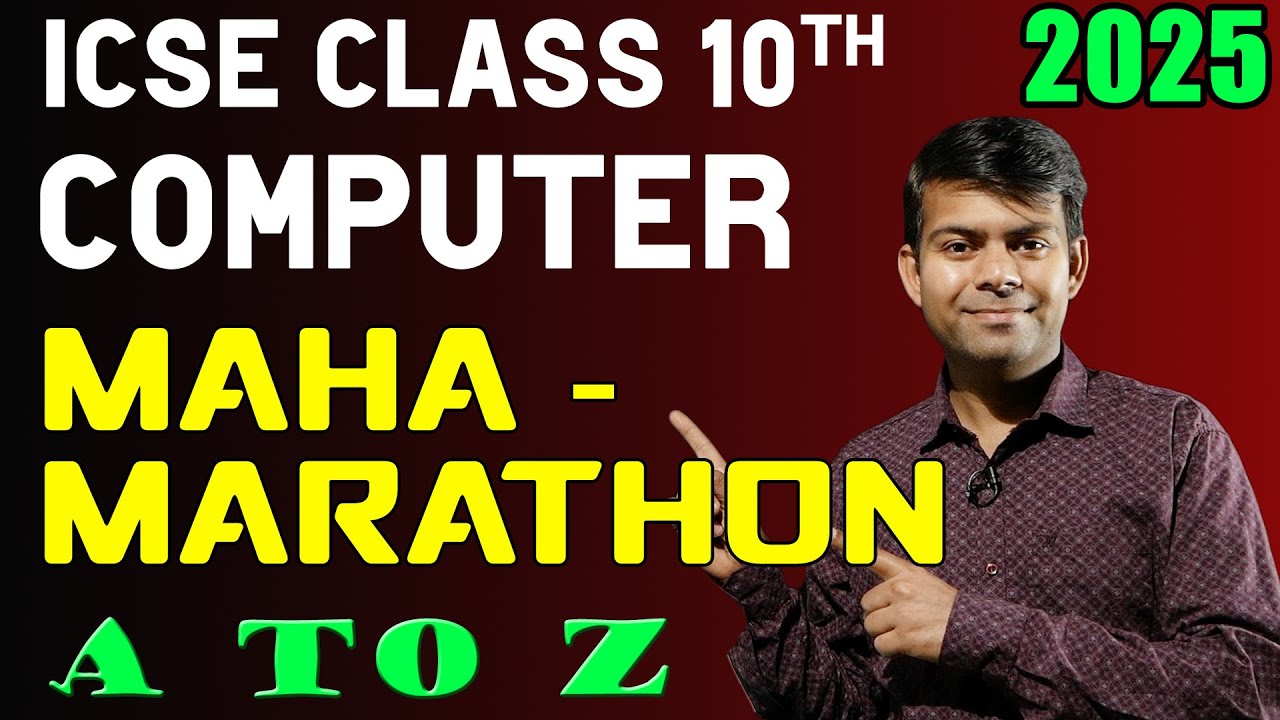 Complete Revision for Boards Exam | Class 10 Computer Applications 2025 ...