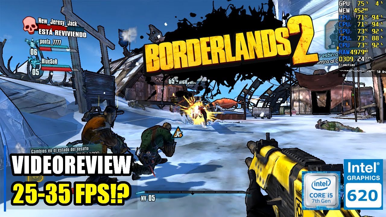 Borderlands 2 | Intel HD Graphics 620 | i5-7200 | 8GB Ram | Gameplay ...